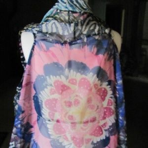 Urban Mangoz | Jackets & Coats | Urban Mangoz Sheer Printed Vest ...